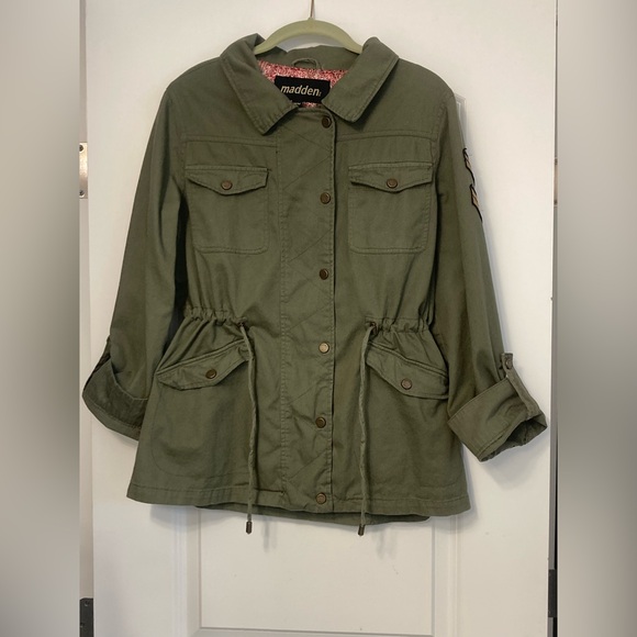 Madden Nyc | Jackets & Coats | Madden Nyc Twill Military Jacket Olive ...